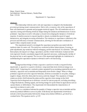 Lab report 5 Physics (Work and energy) - LAB SESSION 5: WORK AND ENERGY ...