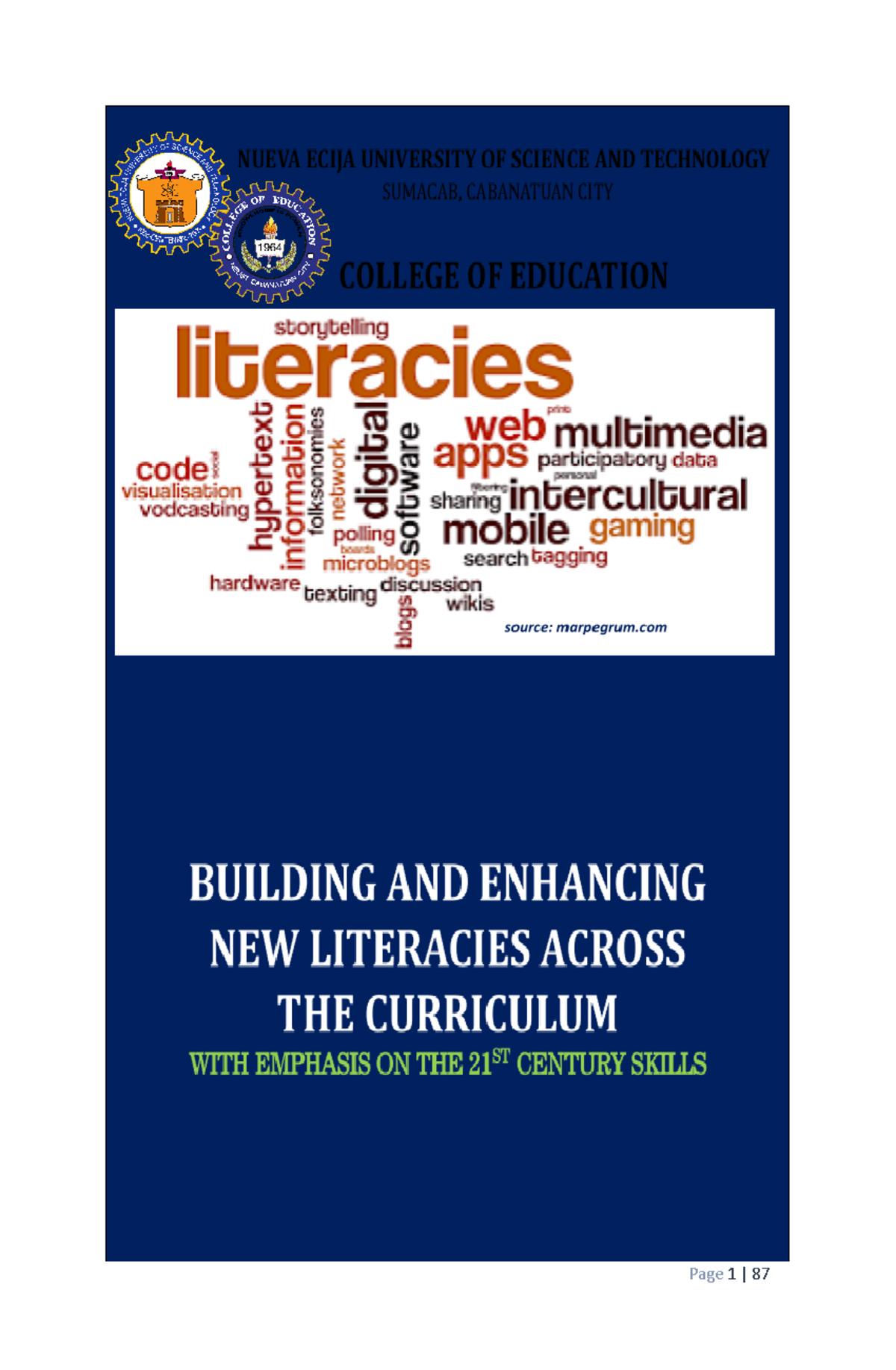 Profed-7 Module-01-20-2021 - UNIT I: THE 21ST CENTURY LITERACY AND ...