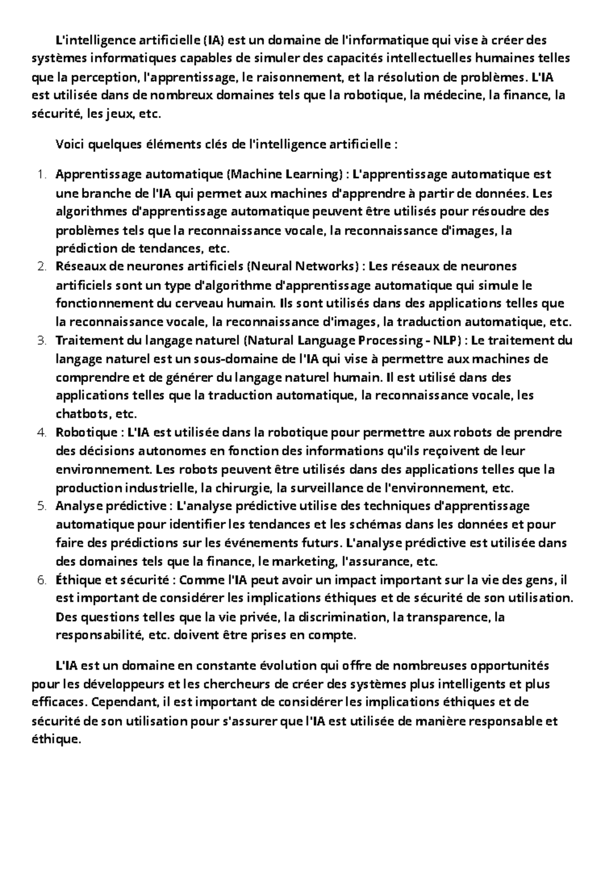 C'est quoi IA - C'est quoi IA - L'intelligence artificielle (IA) est un ...