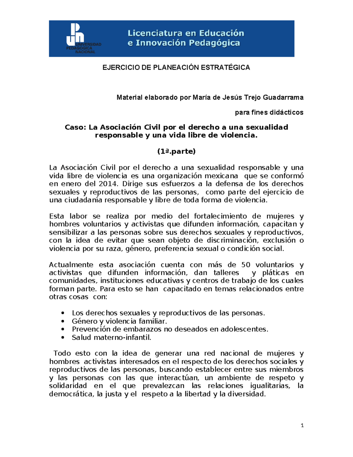 LRAM planeación estratégica.doc - EJERCICIO DE PLANEACIÓN ESTRATÉGICA ...