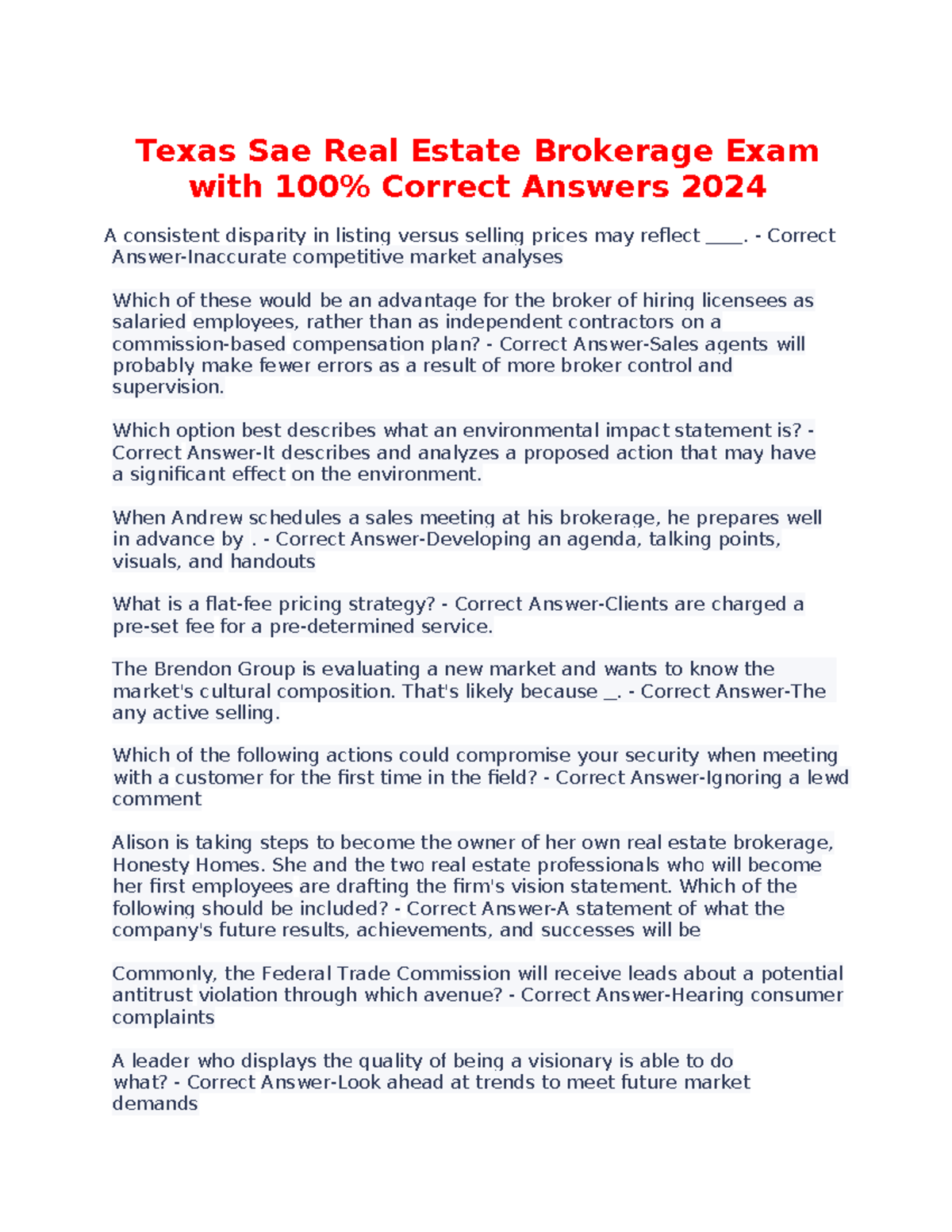 texas sae real estate brokerage - The Brendon Group is evaluating a new ...