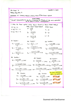 Assignment 1.3 Newton-Raphson Method - Advanced Engineering Mathematics - Studocu