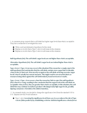 [Solved] 1 Classify the scale of the following variables ie nominal - Biostatistics (HS 4510 ...