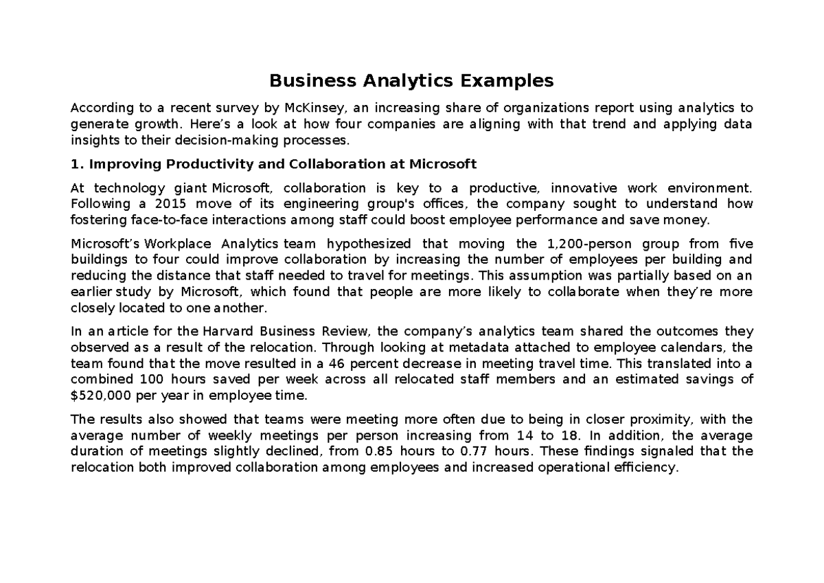 101 Business Analytics Motivating Examples - Business Analytics ...