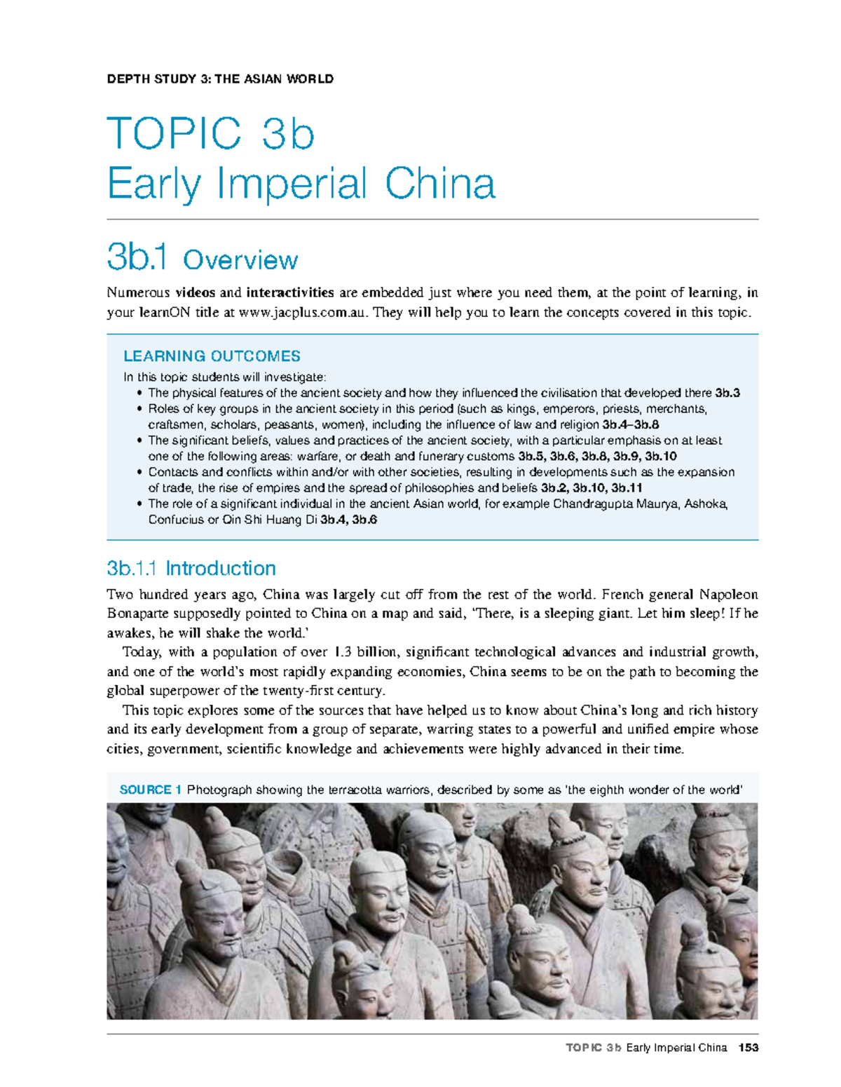 C03b Early Imperial China - TOPIC 3b Early Imperial China 153 DEPTH ...