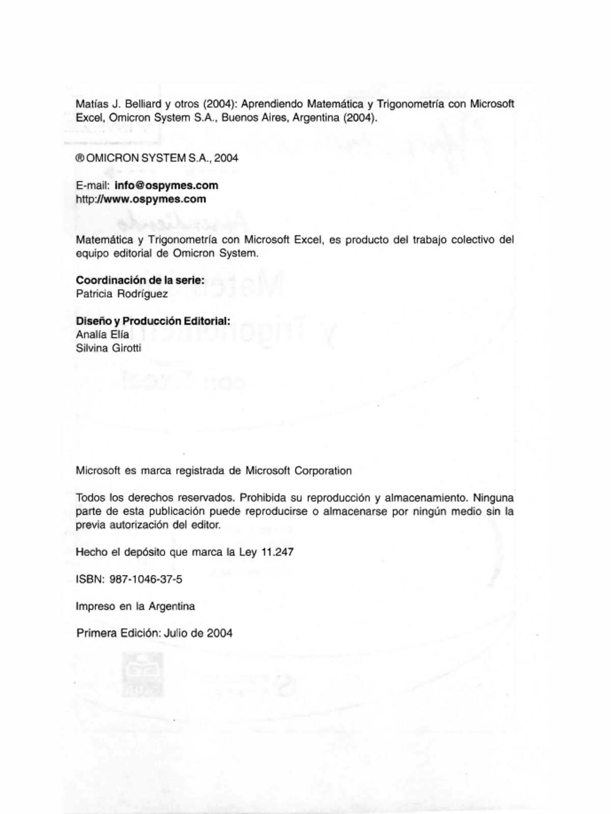 2 - libro - Matías J. Belliard y otros (2004): Aprendiendo Matemática y ...