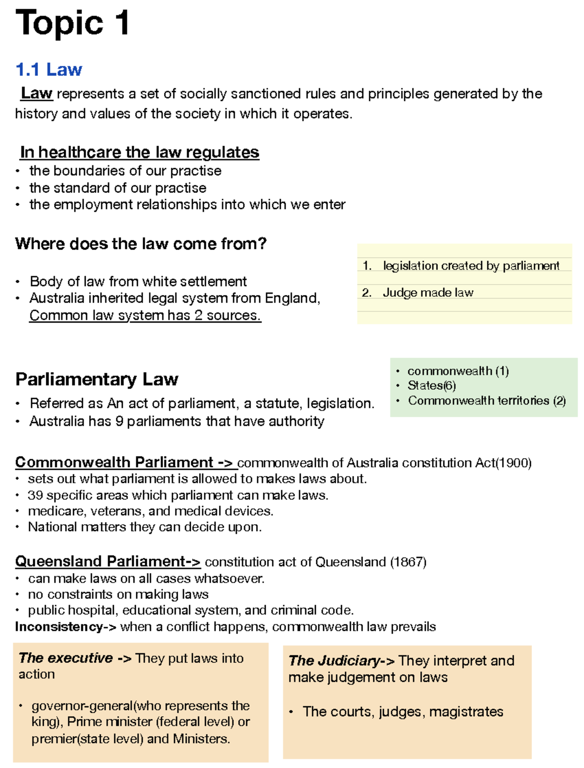 2805 NRS module 1-5 - Topic 1 1 Law Law represents a set of socially ...