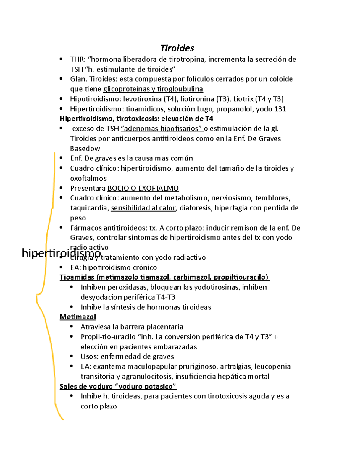 Tiroides - give - Tiroides THR: “hormona liberadora de tirotropina ...