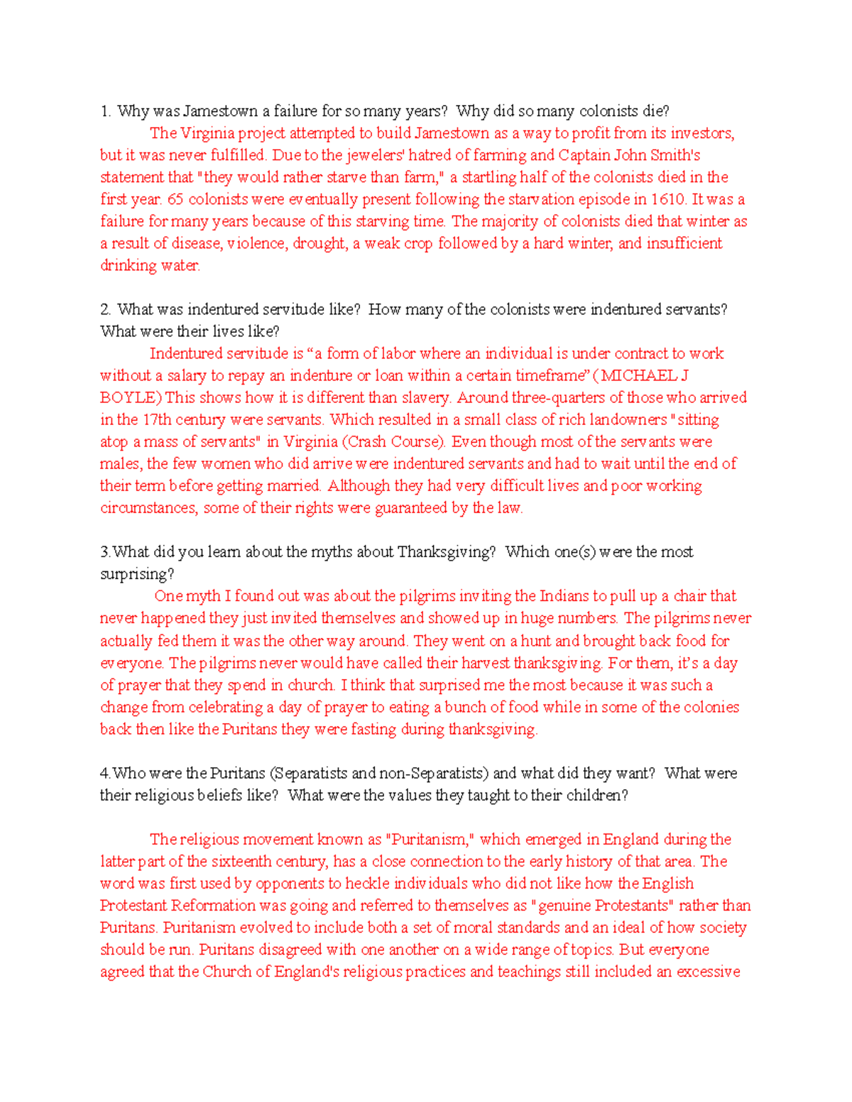 Us history 4 - Why was Jamestown a failure for so many years? Why did ...