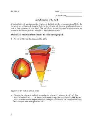 Earth 2 notes 1-2 - 9/26 - Lecture 1: Principles of Physical Geology ...