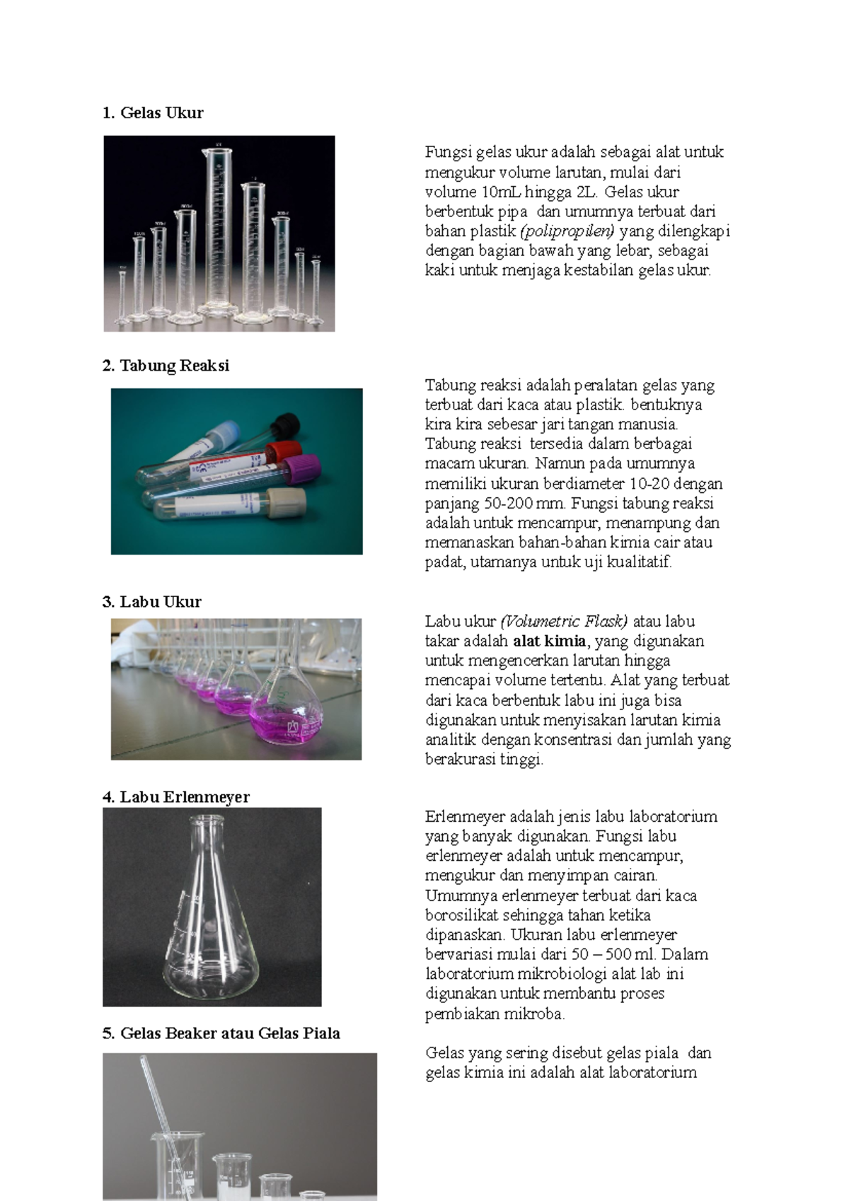 Alat lab - alat lab - Gelas Ukur Fungsi gelas ukur adalah sebagai alat ...