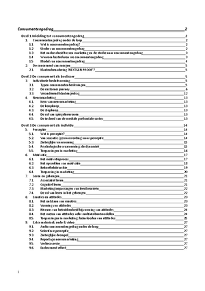 voorbeeldvragen examen consumentengedrag - Consumentengedrag ...
