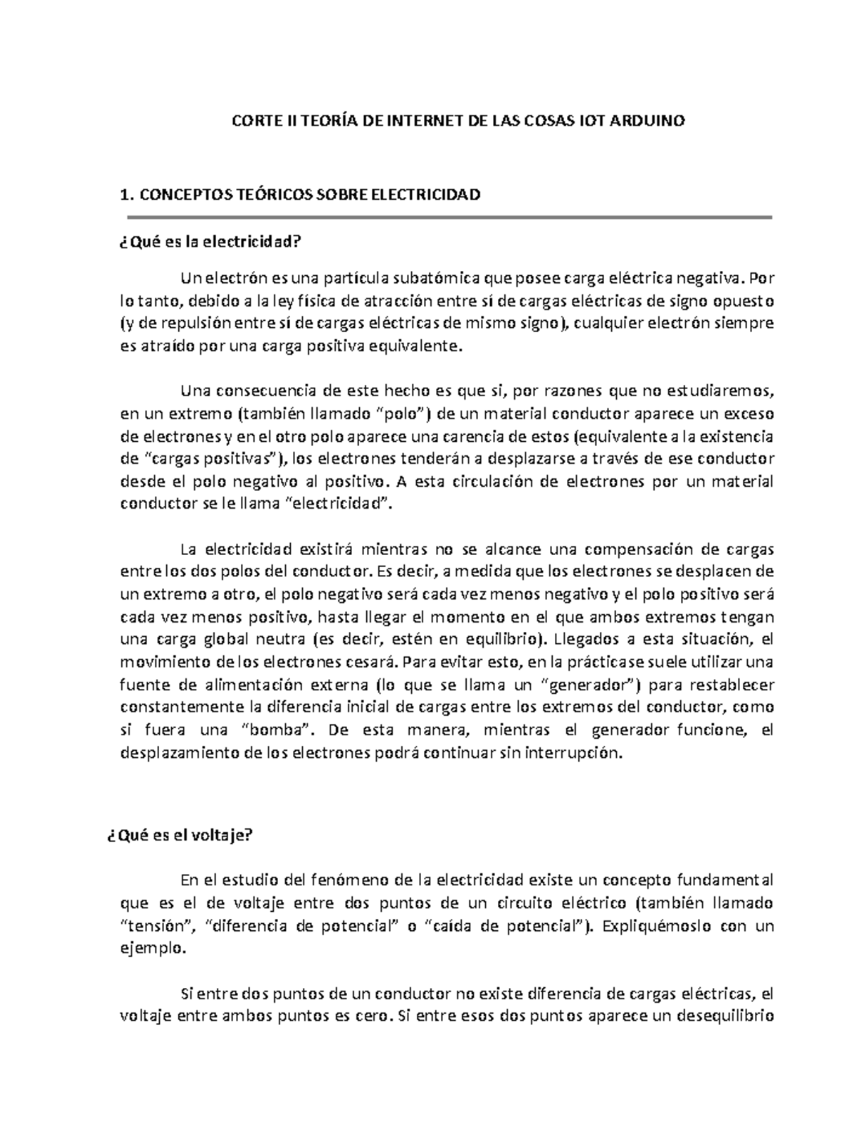 Concepto Teoria Io T Corte II Arduino - CORTE II TEORÍA DE INTERNET DE ...