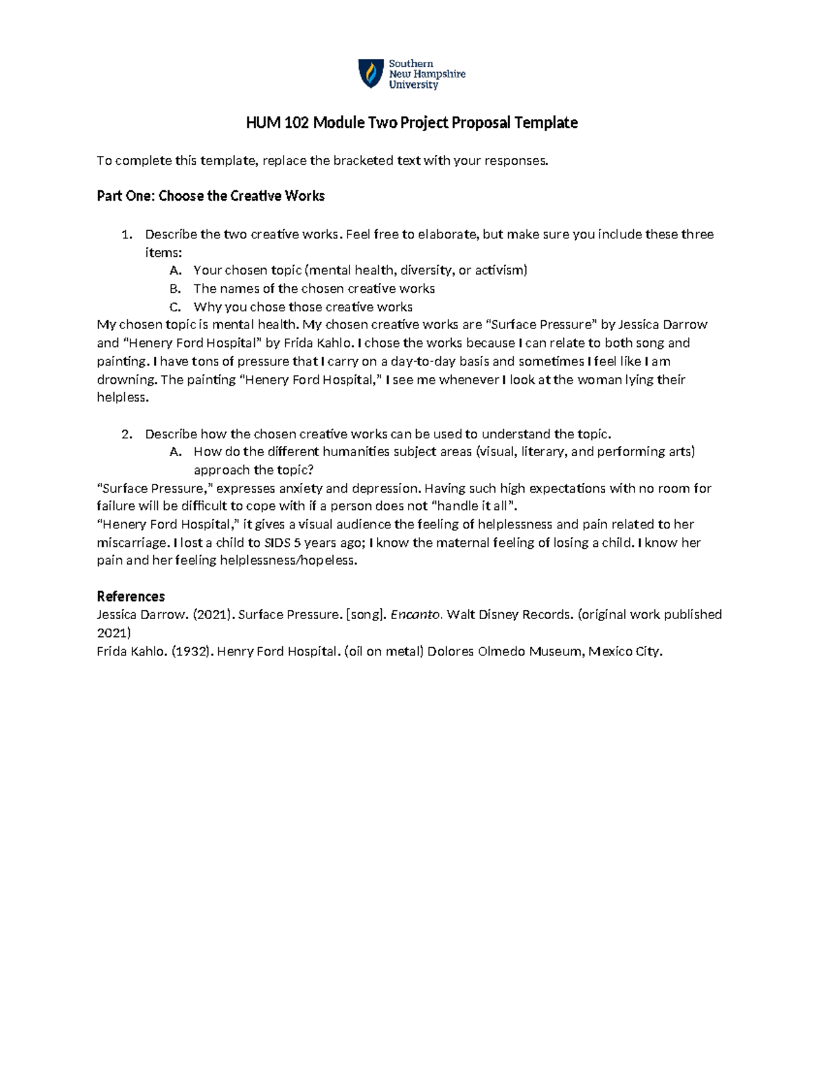 Module 2 completed hum - made a B+ - HUM 102 Module Two Project ...