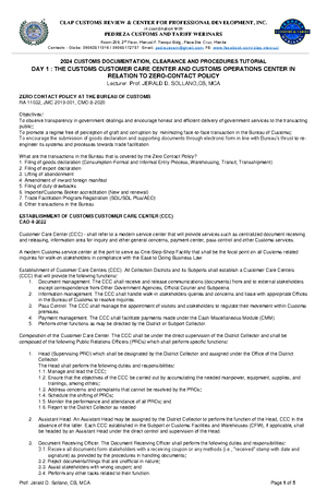 DAY 2 Handout 2024 CDP Tutorial - in coordination with PEDREZA CUSTOMS ...