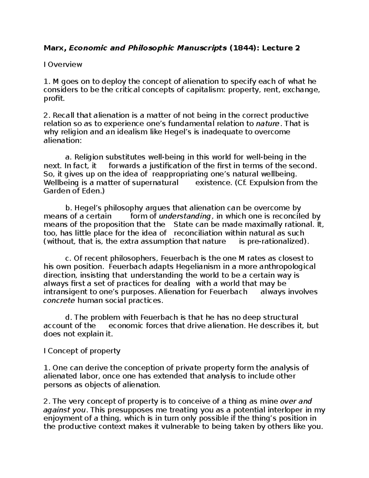 Phil.20449.Marx.Lecture 3 - Marx, Economic and Philosophic Manuscripts ...