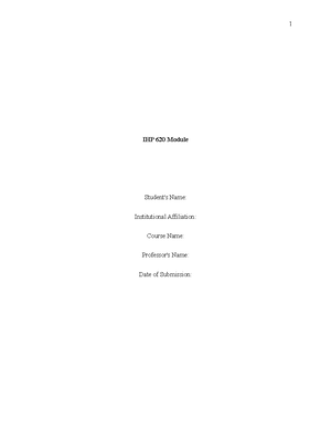 IHP 670 Module 6 Program Critique - Julia Taylor IHP 670 Module 6 ...
