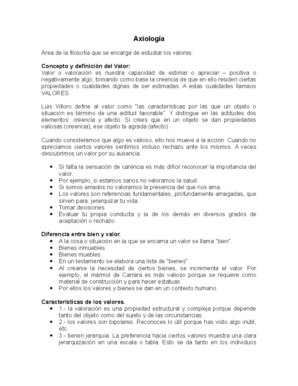 Axiología Intro - Axiología Área de la filosofía que se encarga de ...