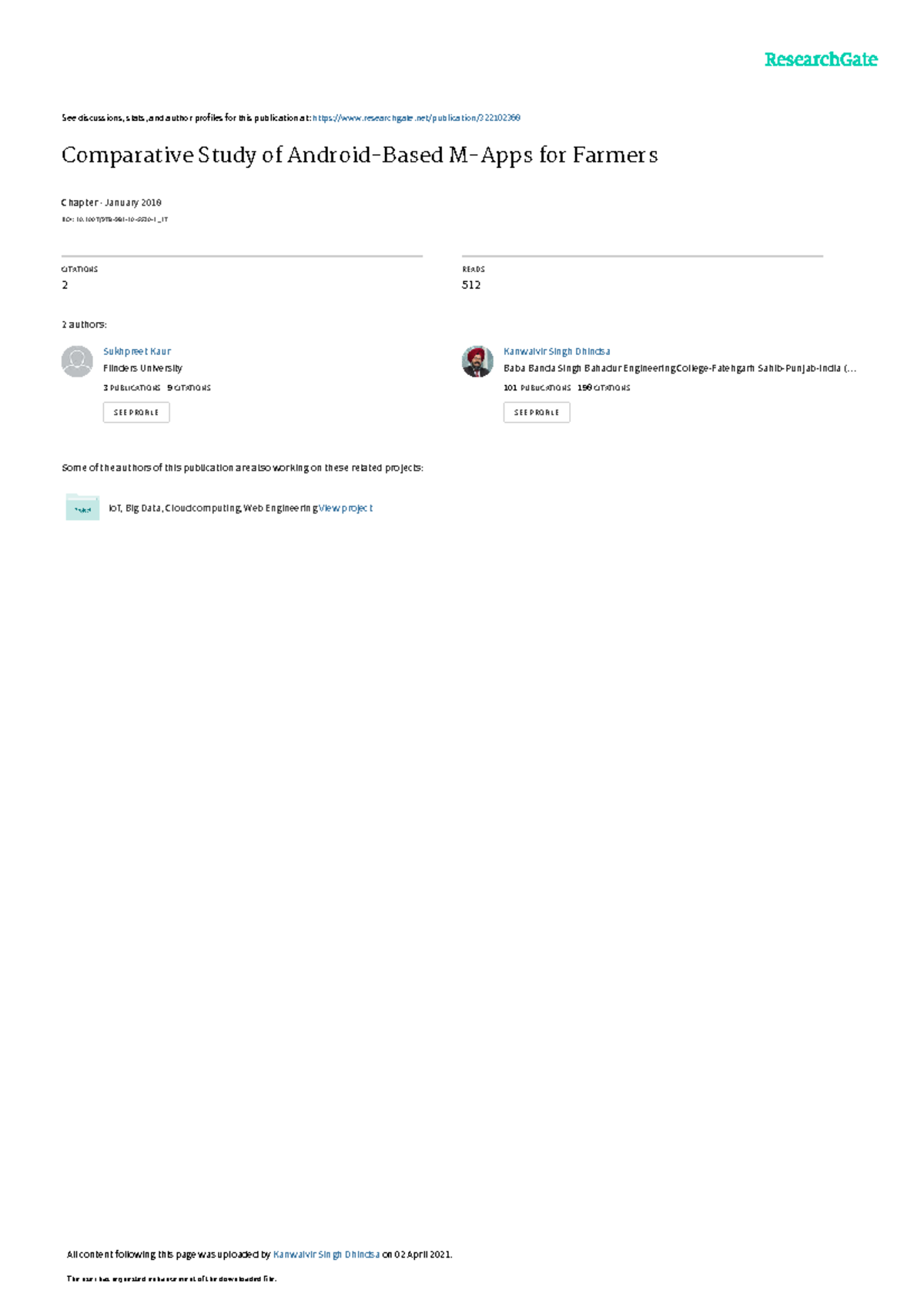 Comparative Studyof Android-Based - See discussions, stats, and author profiles for this ...