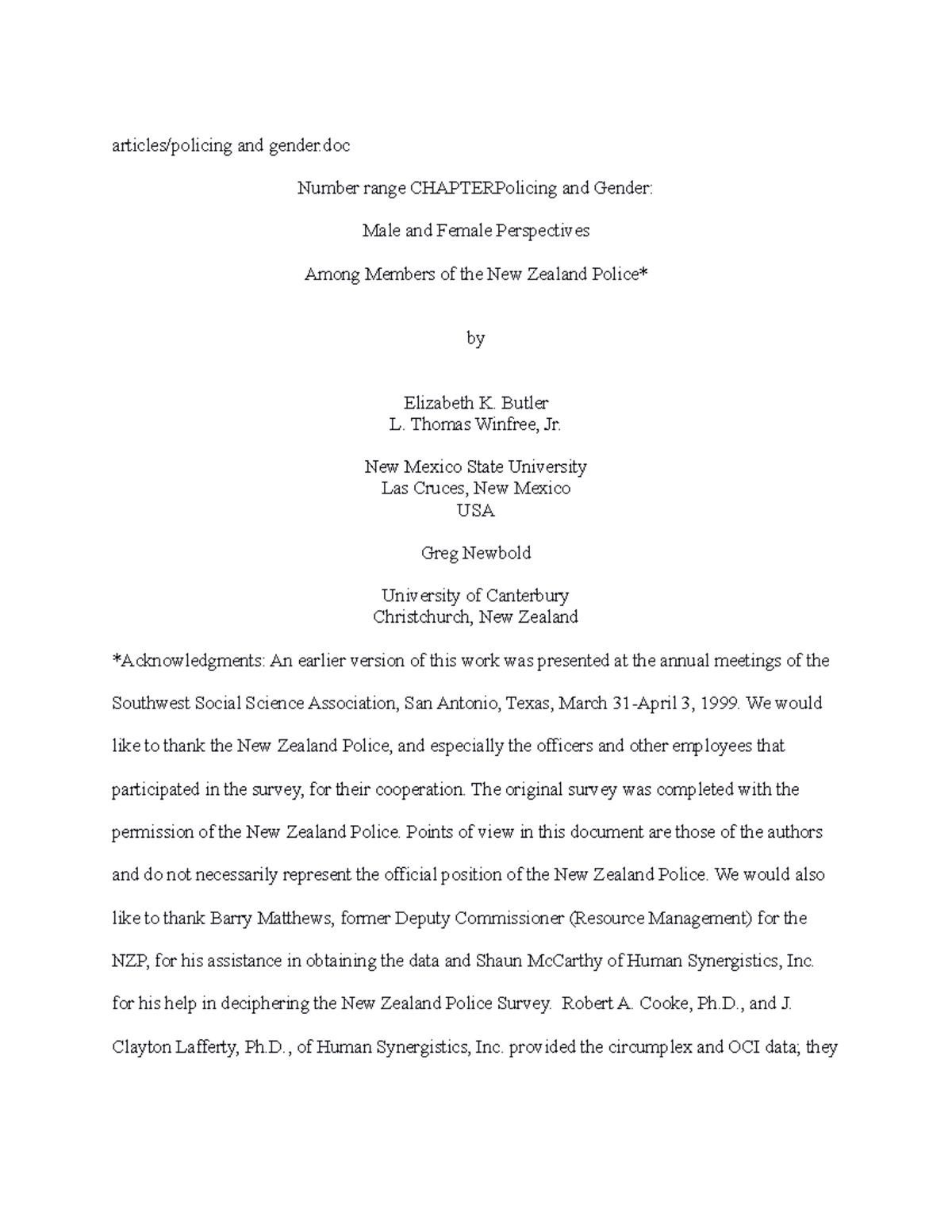 guide for first examination - Advanced Research Methods in - Victoria ...