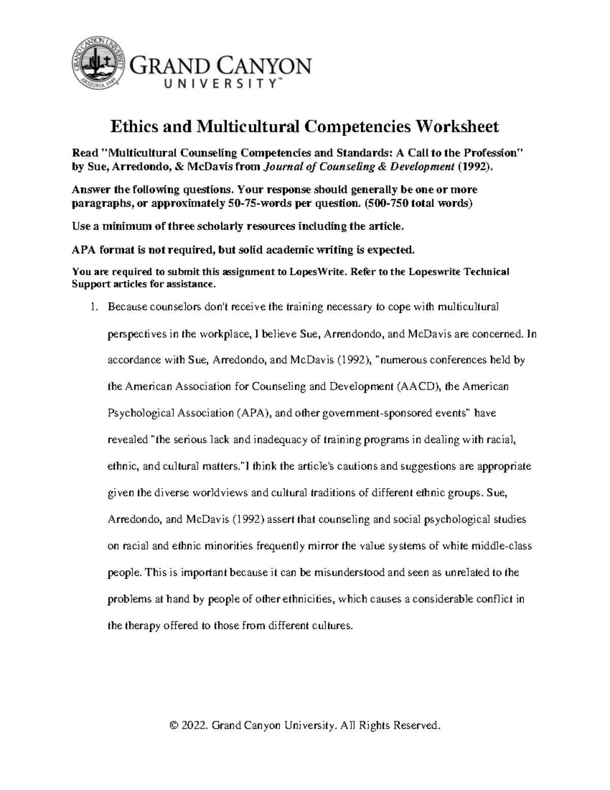 BHS-320.R.T6.Ethics Multicultural Comps Worksheet (1) 1 - Ethics and ...