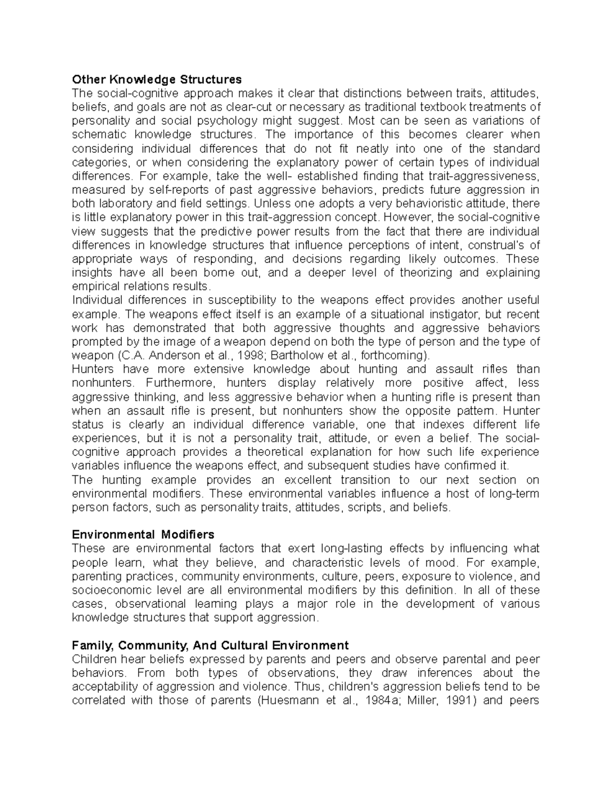 Other Knowledge Structures - Most can be seen as variations of ...