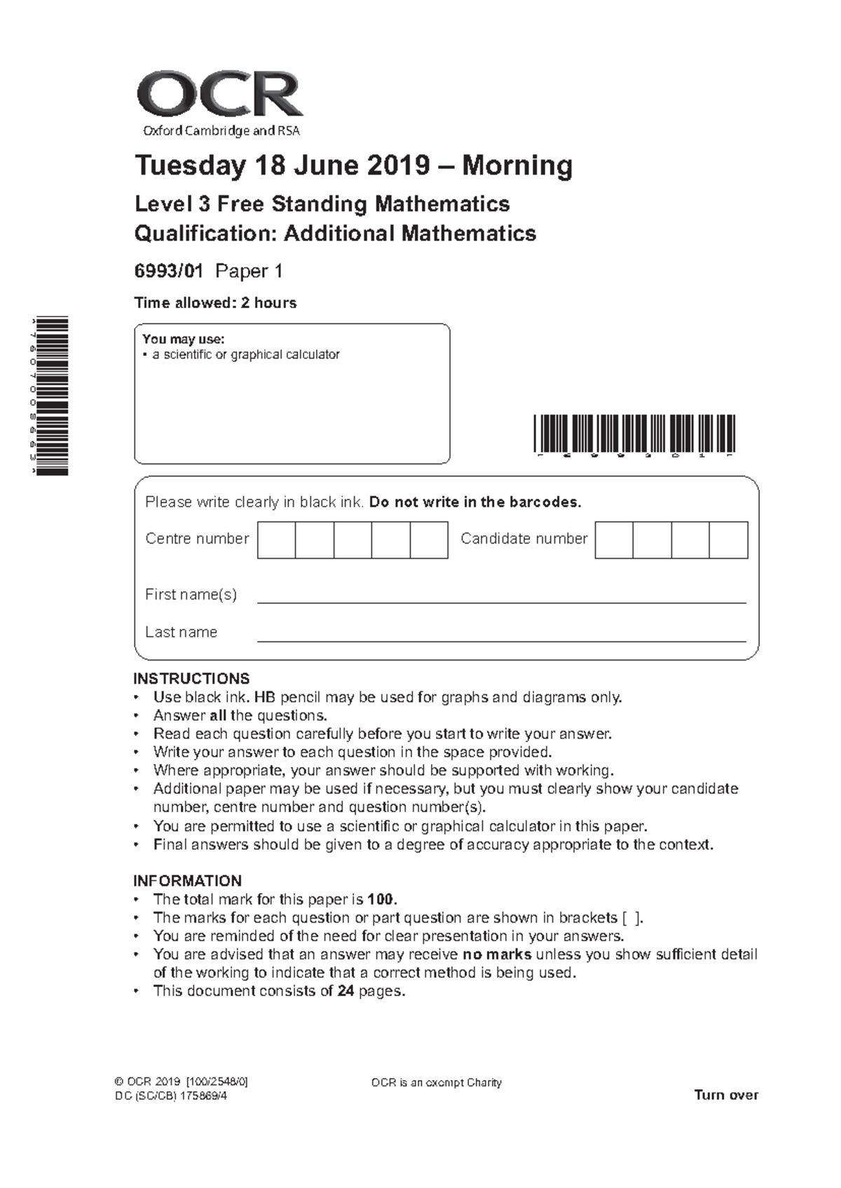 619293-question-paper - 7 6 0 7 0 0 8 6 6 3 * 6 9 9 3 0 1 * Oxford ...