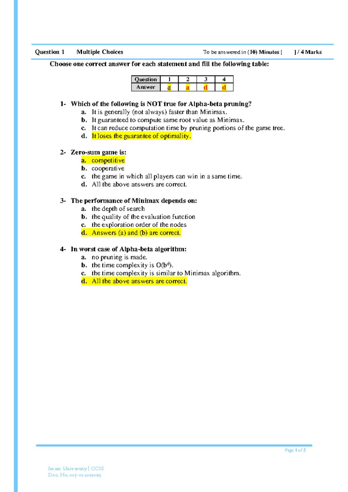 Quiz2 MA 1st 2023 - Quiz - Imam University | CCIS Doc. No. 007 - 01 ...