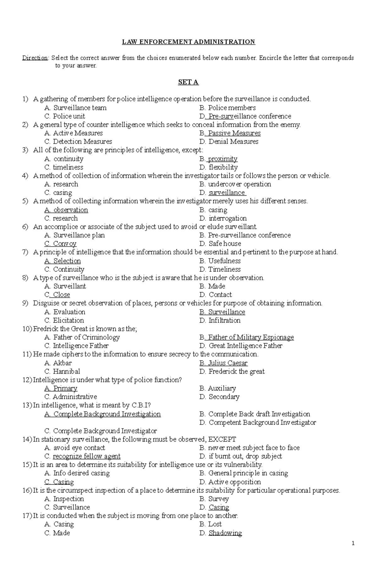 Insight 2017 - LEA (200 items) - LAW ENFORCEMENT ADMINISTRATION ...