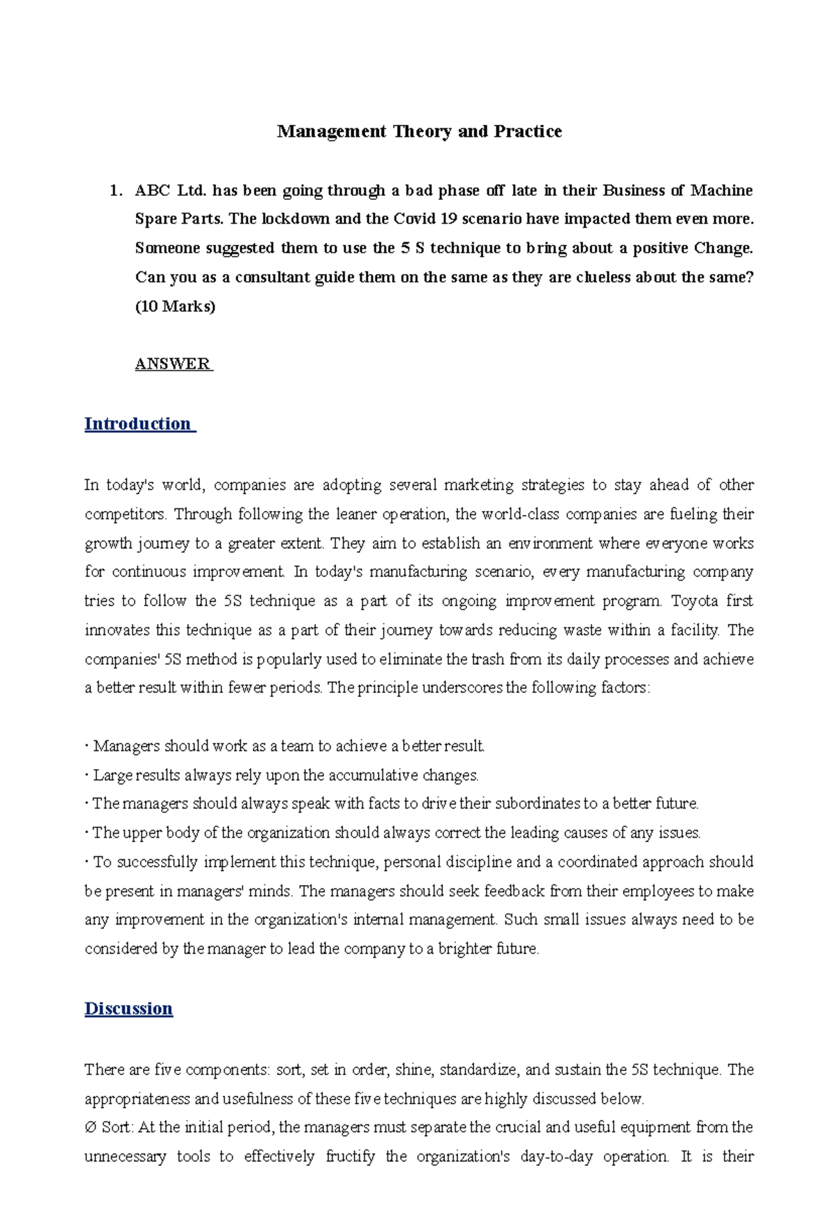 Management Theory and Practice Dec 2020 urklfz - Management Theory and ...