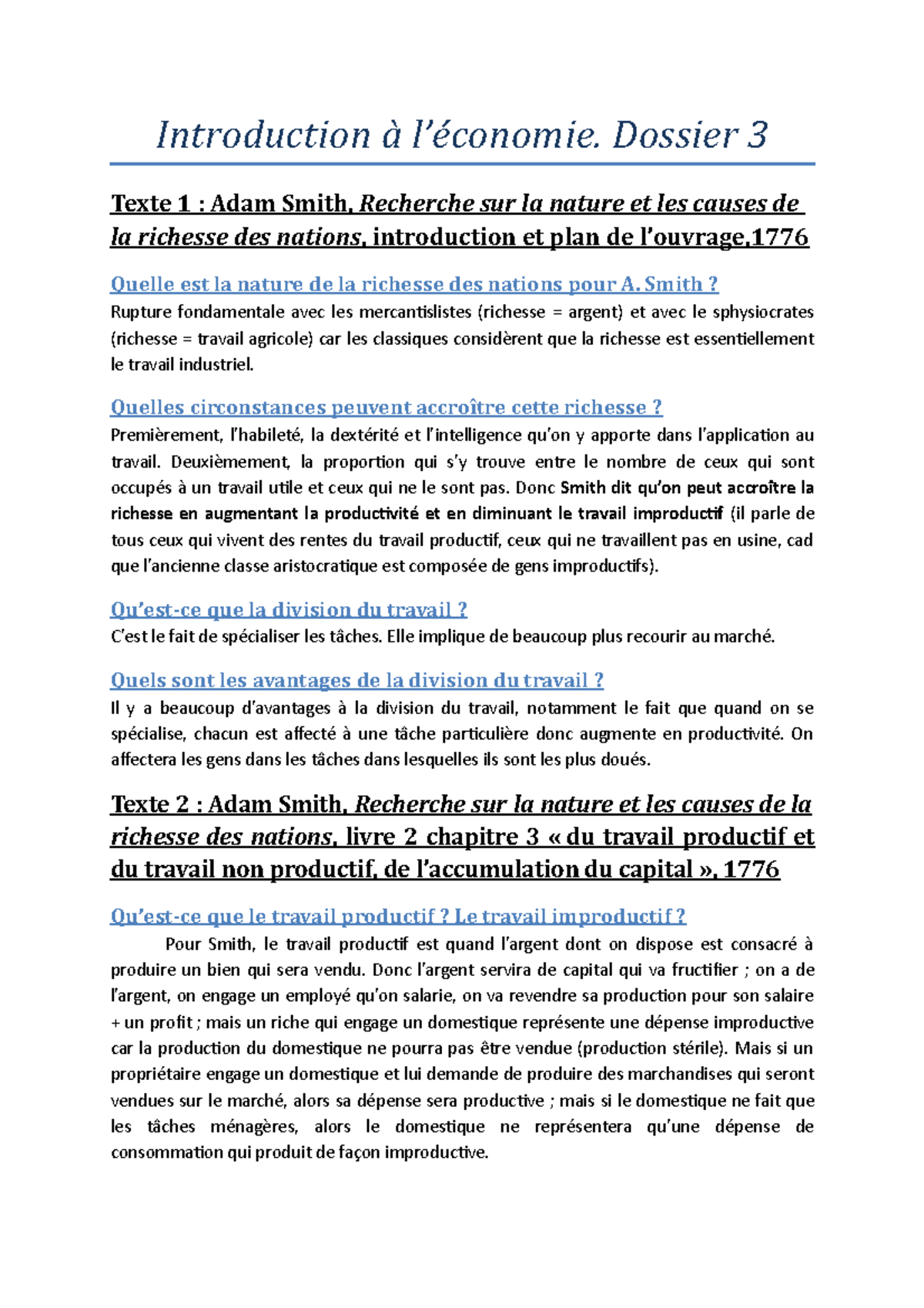 Dossier 3 - Marcel Roelandts - Introduction à l’économie. Dossier 3 ...