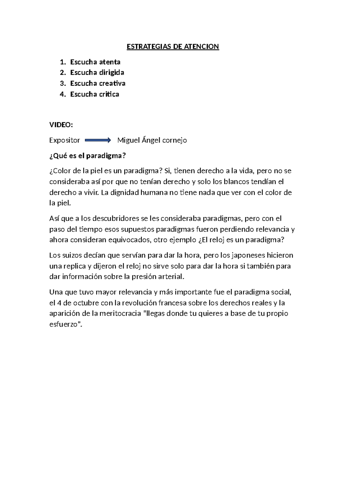 Estrategias DE Atencion - ESTRATEGIAS DE ATENCION Escucha atenta ...