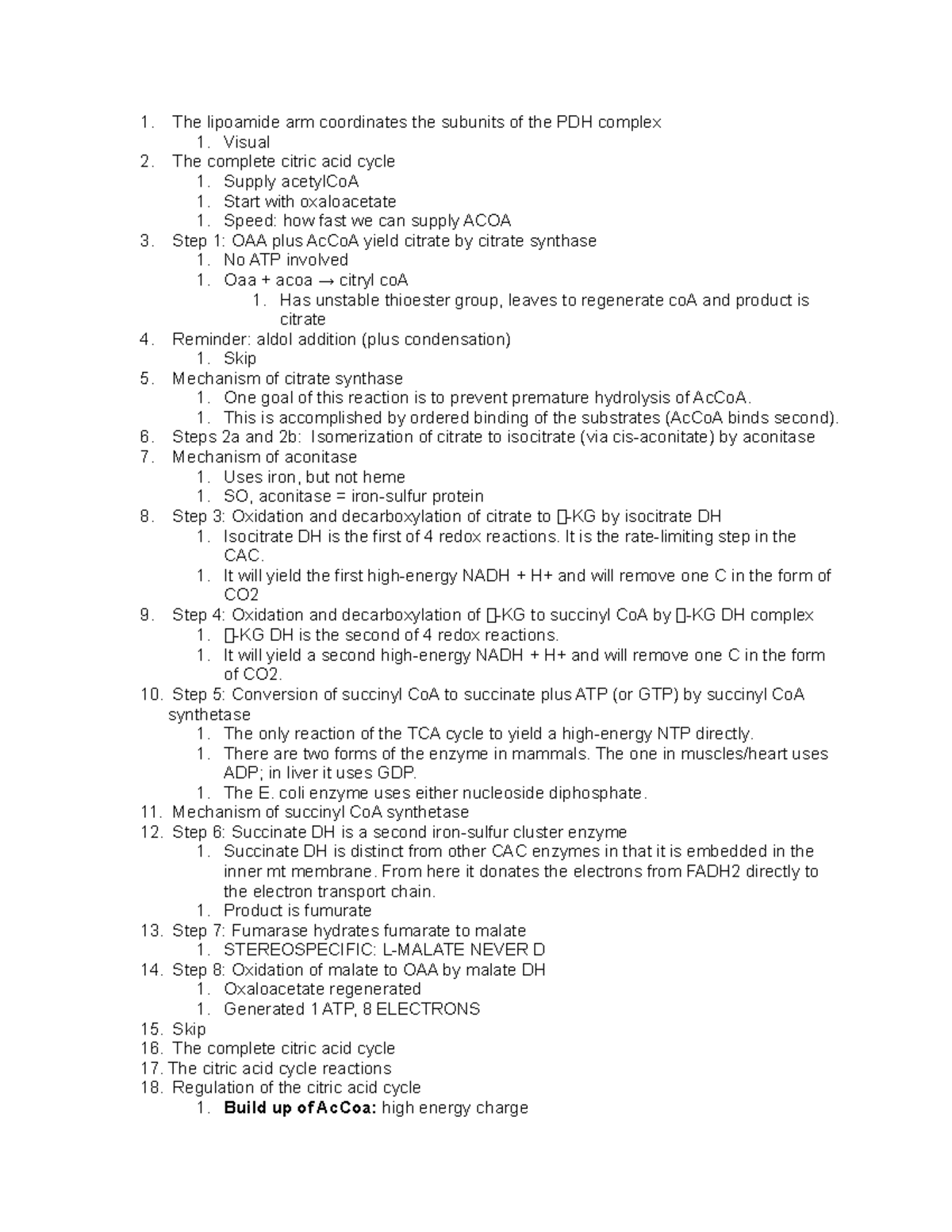 Biochem Part 27 - The lipoamide arm coordinates the subunits of the PDH ...