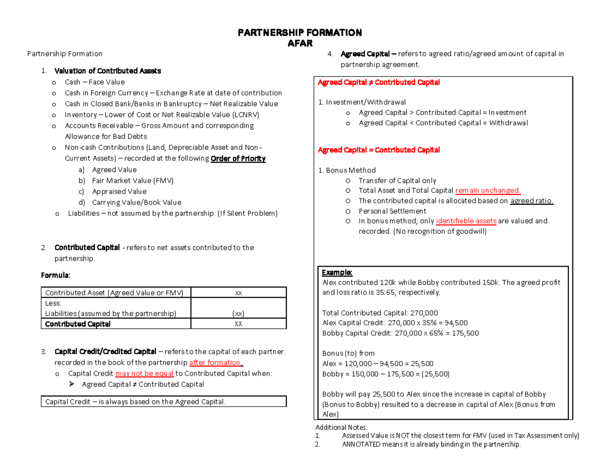 Partnership-Formation-part-1 - PARTNERSHIP FORMATION AFAR Partnership ...