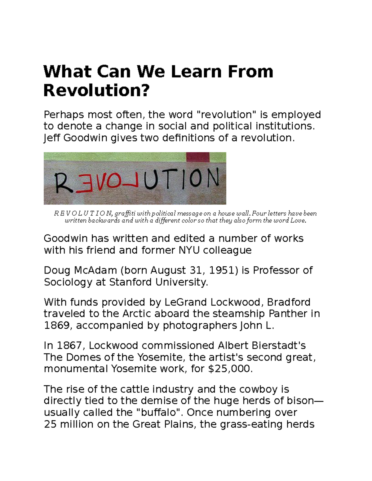 18 GED103 Revolution - This essay is a historical analysis of notable ...