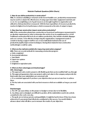 Module 3 Textbook questions - Module 3 Textbook questions (Mihir Dharia ...