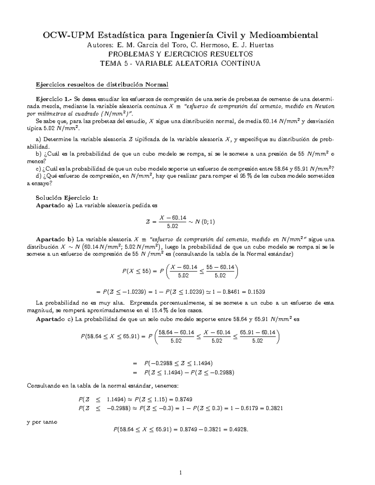 TEMA 5-PROB Resueltos-V.A. Continua - OCW-UPM Estad ́ıstica para ...