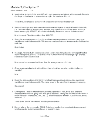 Module 9, Checkpoint 1 - Warning: TT: undefined function: 32 Warning: TT: undefined function: 32 ...