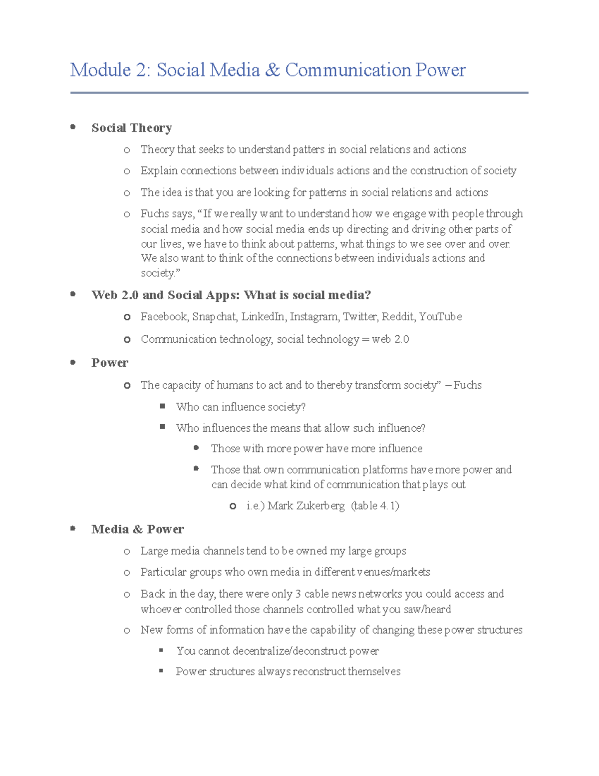 Module 2-Social Media and Communication Power - Module 2: Social Media ...