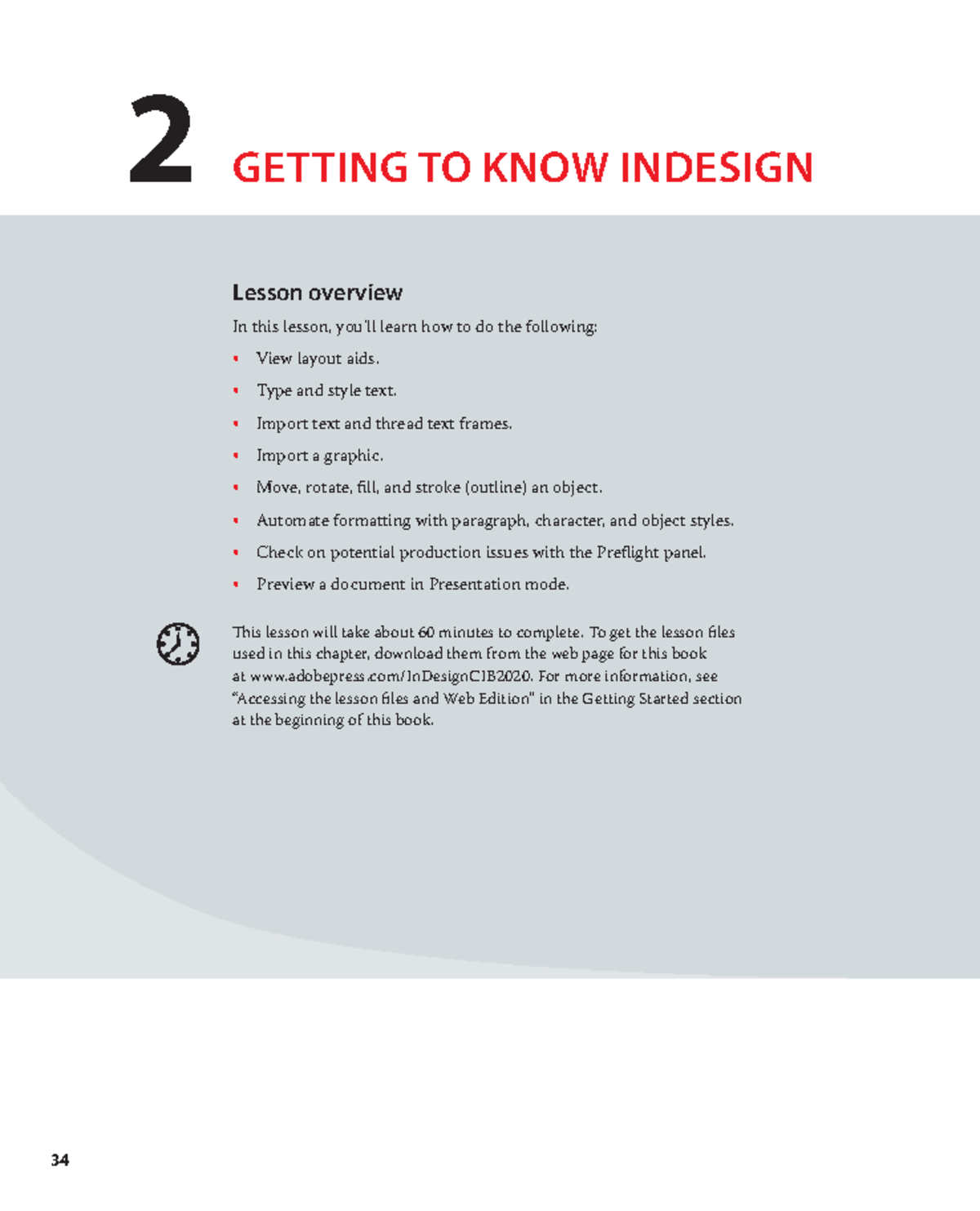 Chapter 2 - ADV lecture supplementary - 34 GETTING TO KNOW INDESIGN ...