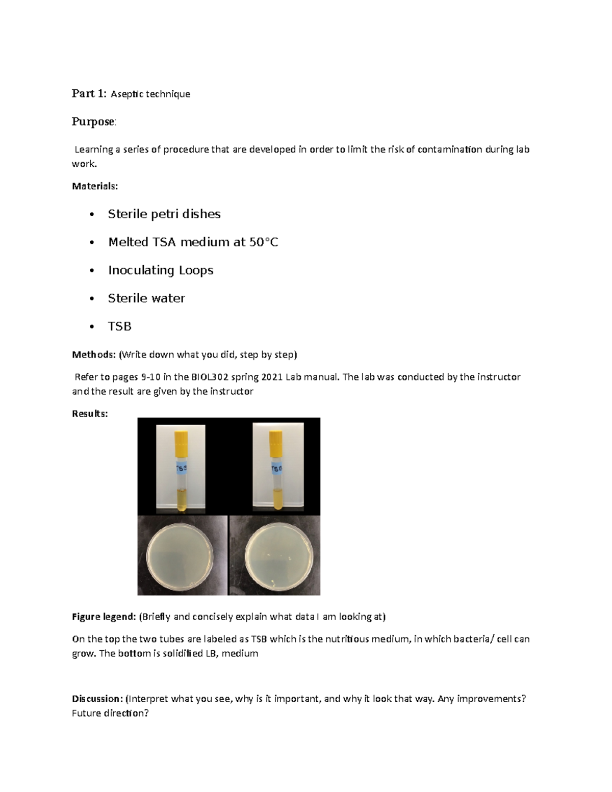 Aseptic technique - Learning a series of procedures that are developed ...