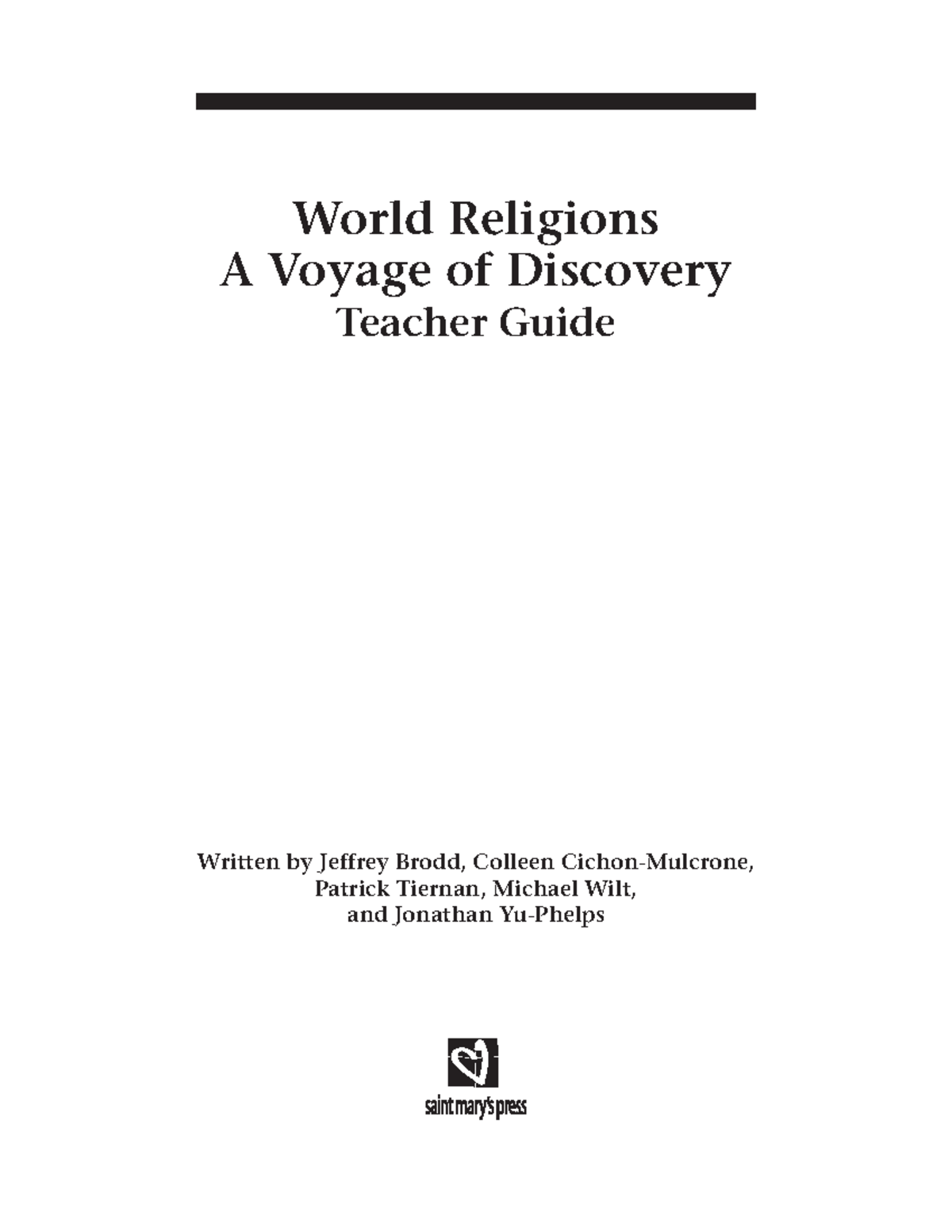 World Religions Sampler - World Religions A Voyage of Discovery Teacher ...