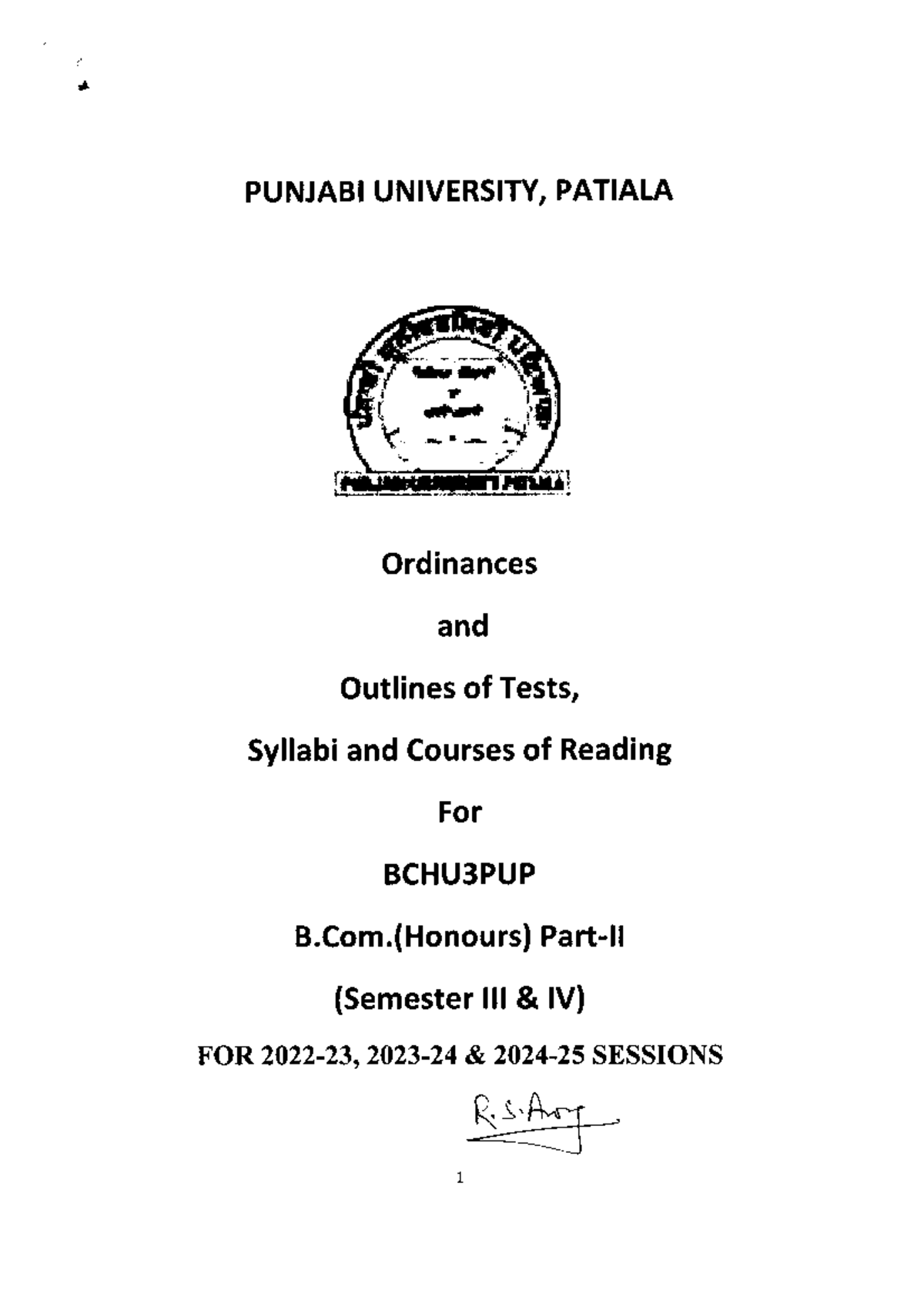 B.Com (Houners ) Part 2 - Bcom - Studocu