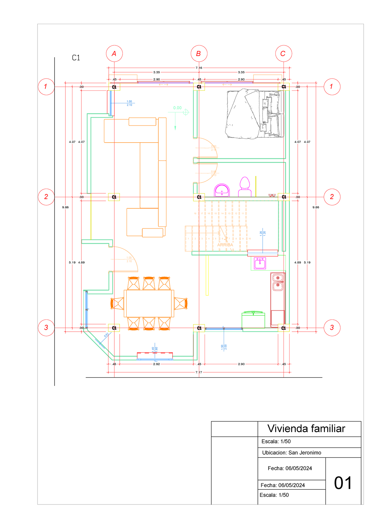 Danny metrados-Layout 2 - A B C ####### 0 1.401 1. - 1182 173 164 155 ...