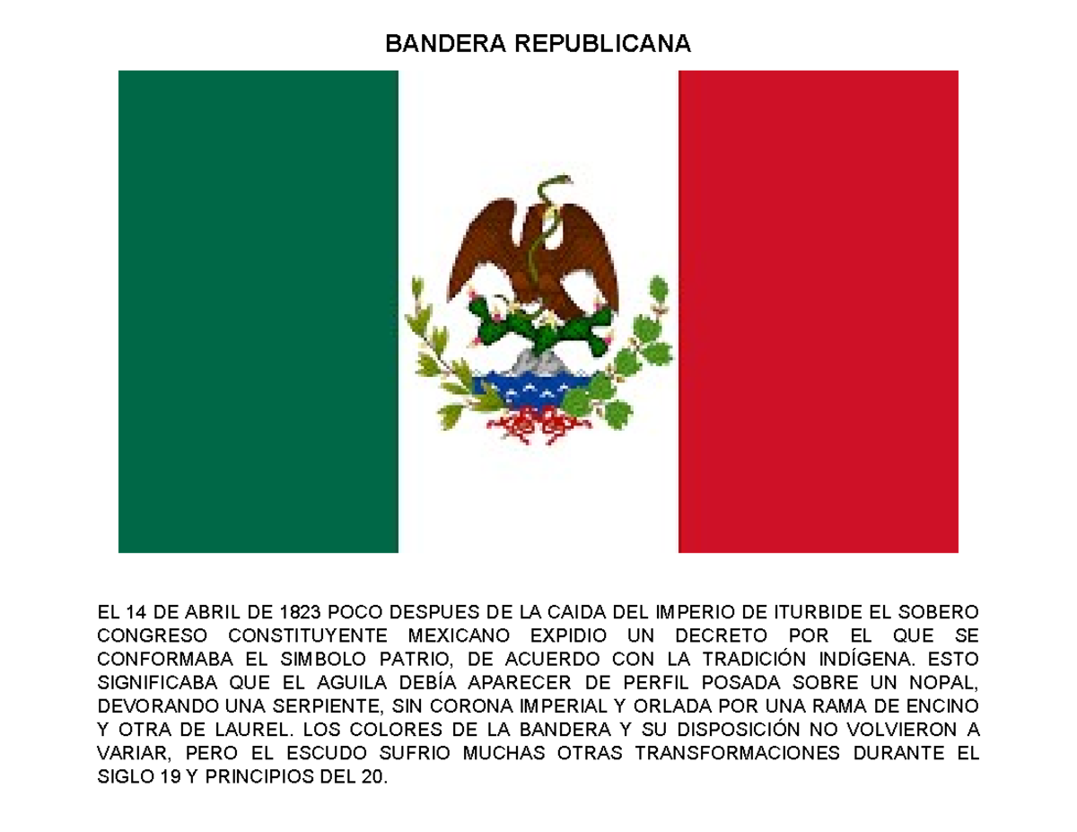 Banderas - BANDERAAS - BANDERA REPUBLICANA EL 14 DE ABRIL DE 1823 POCO ...