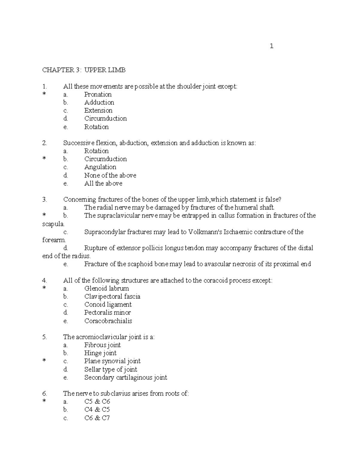 Teach Yourself Upper LIMB - CHAPTER 3: UPPER LIMB All these movements ...