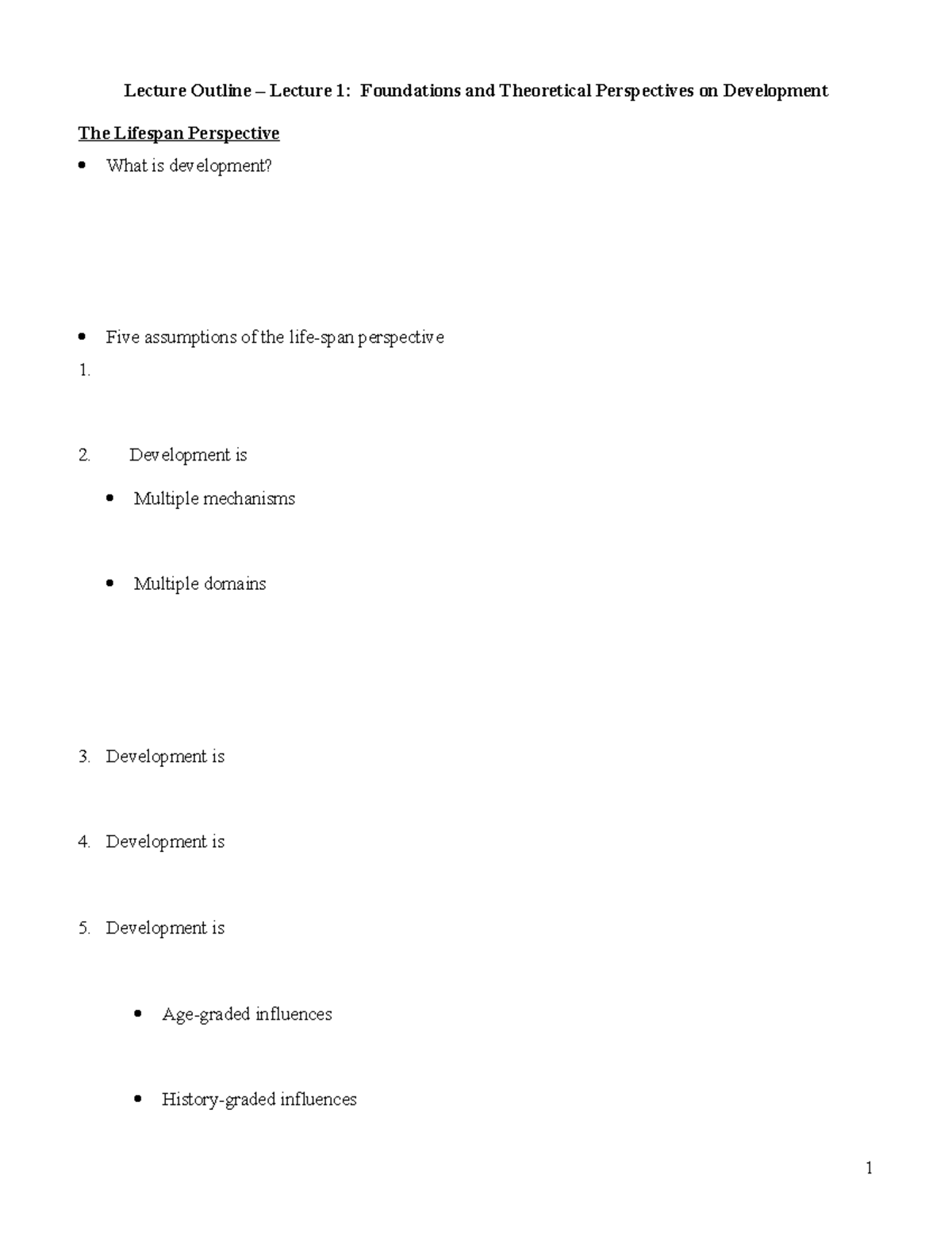 Lecture Outlines-Group 1 - Lecture Outline – Lecture 1: Foundations and ...