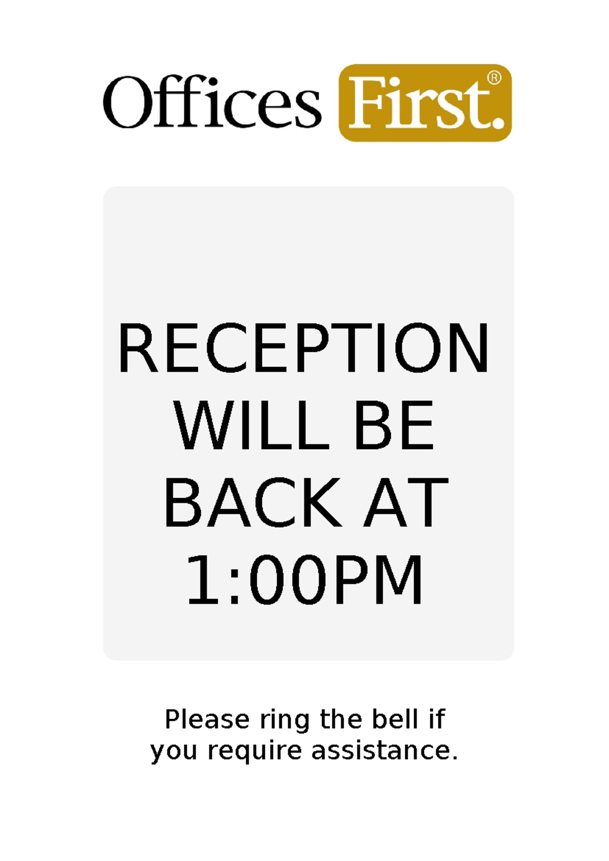 OF - Auslan Signs - general - CHC32015 - ] RECEPTION WILL BE BACK AT 1 ...