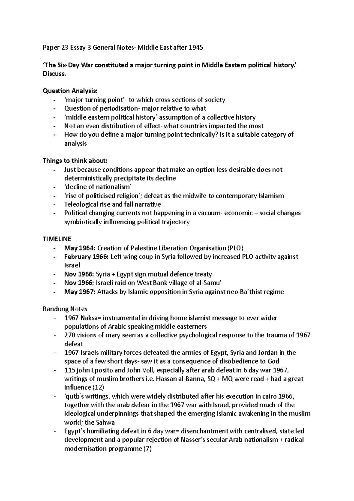 Paper 23 Essay 3 General Notes - Paper 23 Essay 3 General Notes- Middle ...
