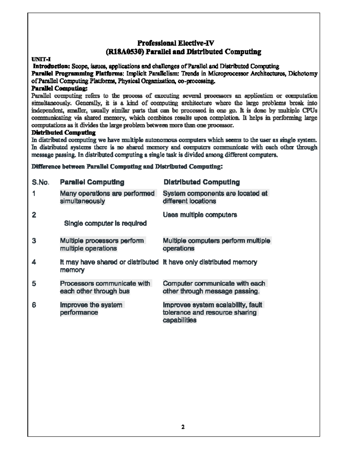 parallel and distributed ch-1 - Computer Engineering - Studocu